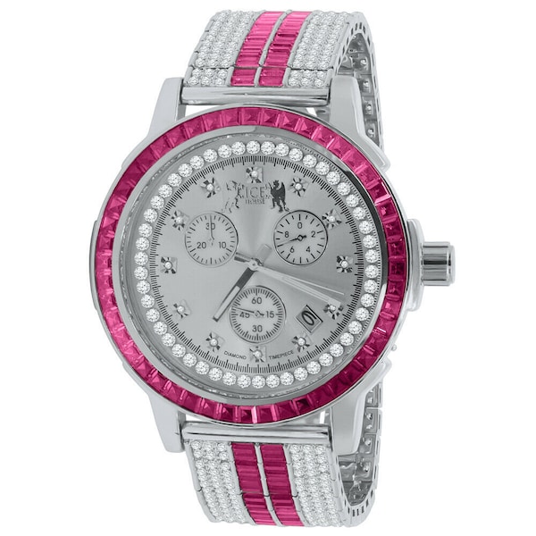 Mens Pink Face Watch - Etsy