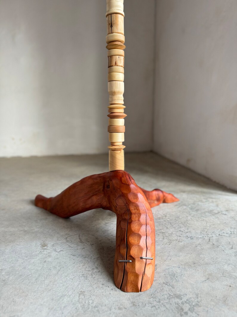 Red Wooden Root Coat Rack, Coat Rack, Rustic Tree Coat Stand, Coat Rack ...