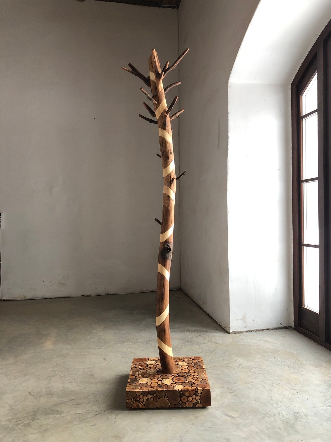 Unique Coat Rack, Free Stand Coat Stand, Wooden Coat Rack Stand, Coat ...