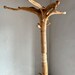 Red Wooden Root Coat Rack, Coat Rack, Rustic Tree Coat Stand, Coat Rack ...