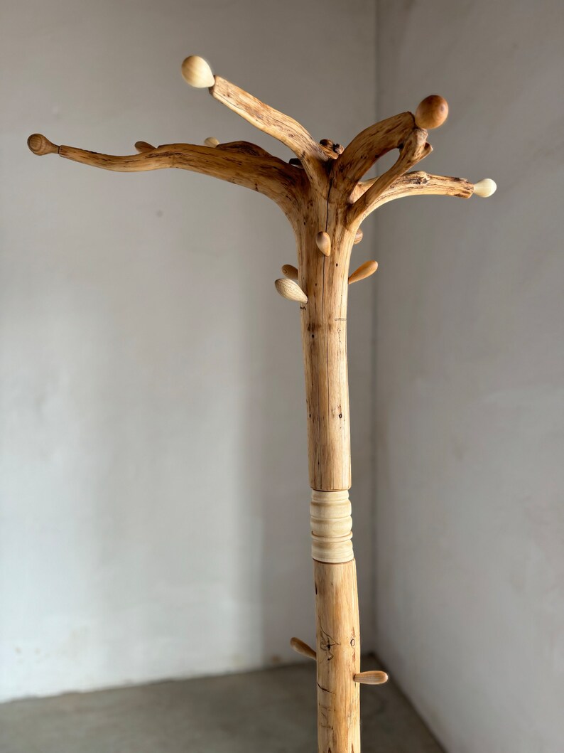 Red Wooden Root Coat Rack, Coat Rack, Rustic Tree Coat Stand, Coat Rack ...