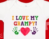I Love My Grampy Baby Bodysuit Grampy Baby Clothes Boy Girl - Etsy