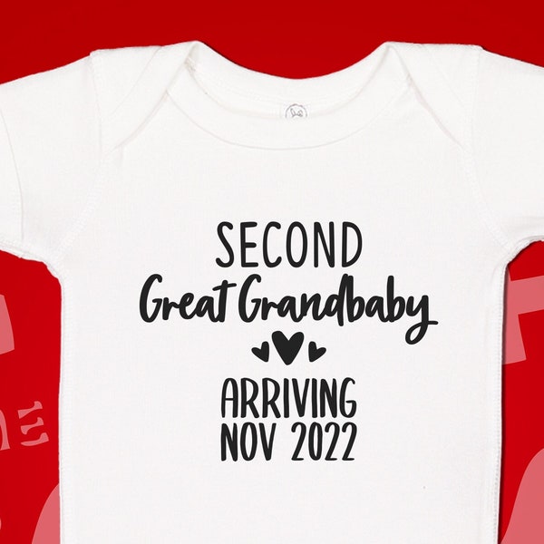 Second Grandchild Announcement - Etsy