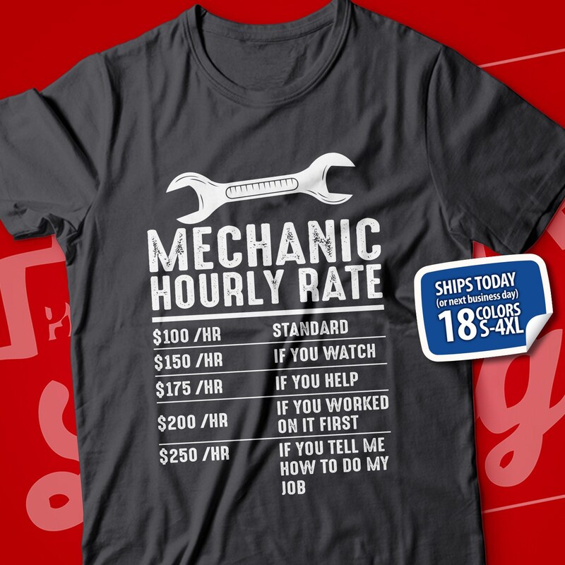 Mechanic T Shirt - Etsy