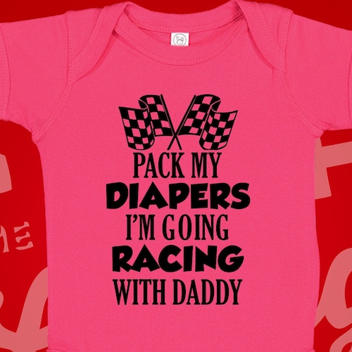 I'm Going Racing With Grandpa Baby Bodysuit One Piece - Etsy