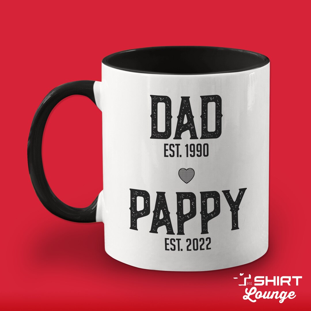 Custom Pappy Mug, Personalized Pappy Coffee Cup, First Time Pappy Gift ...