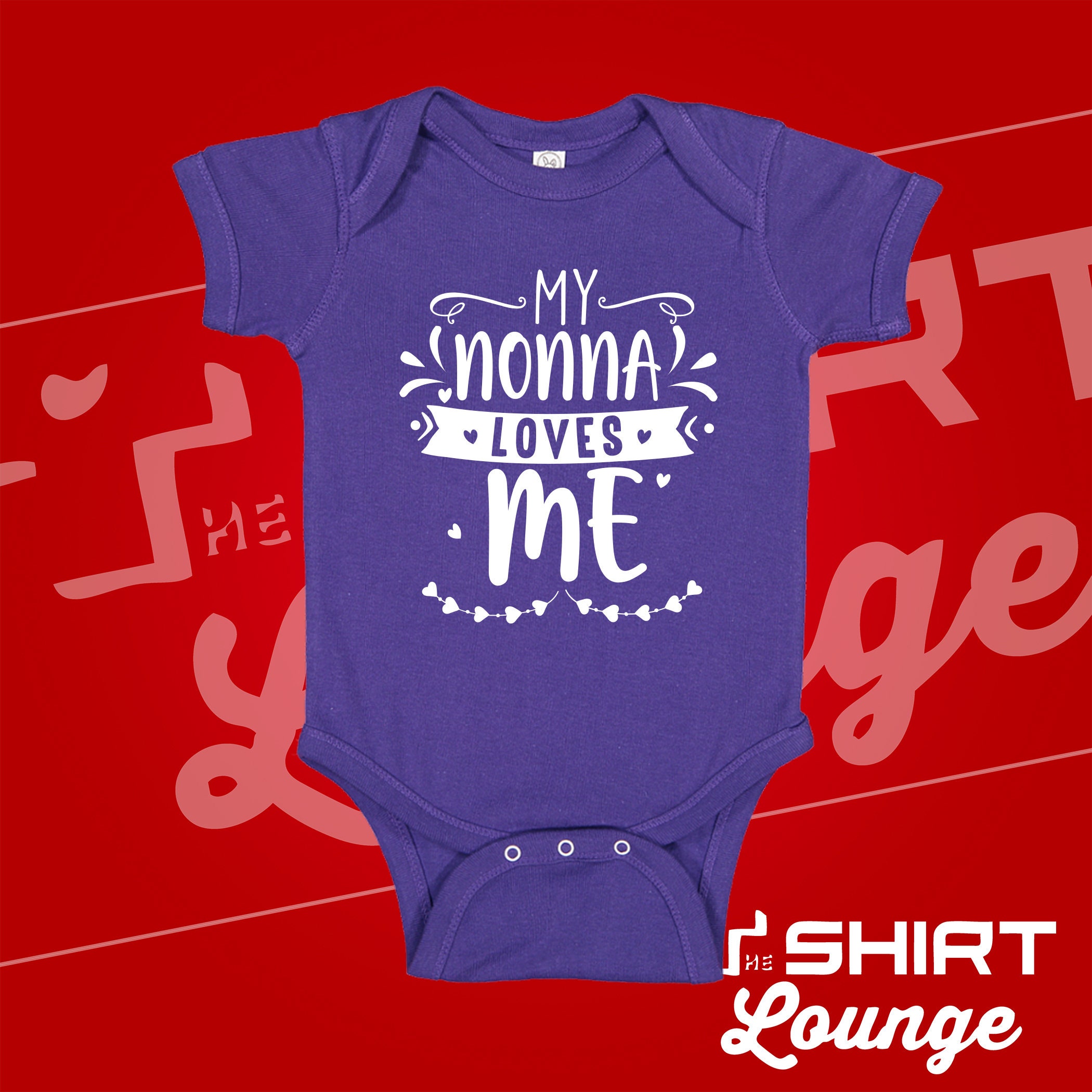 My Nonna Loves Me Baby One Piece Bodysuit Toddler T-shirt, I Love My ...