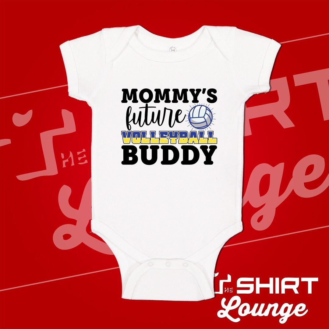 Mommy's Future Volleyball Buddy Baby Bodysuit - Volleyball Mom Gift - Etsy