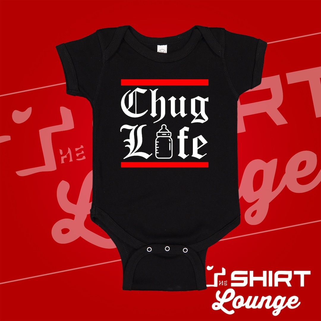 Chug Life Baby Bodysuit Infant One Piece for a Milk Drunk Breastfed ...