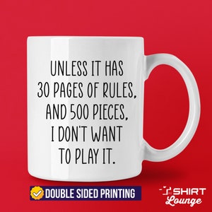 Funny Board Games Mug, Tabletop Gamer Cup, Board Game Lover Gift, Board ...