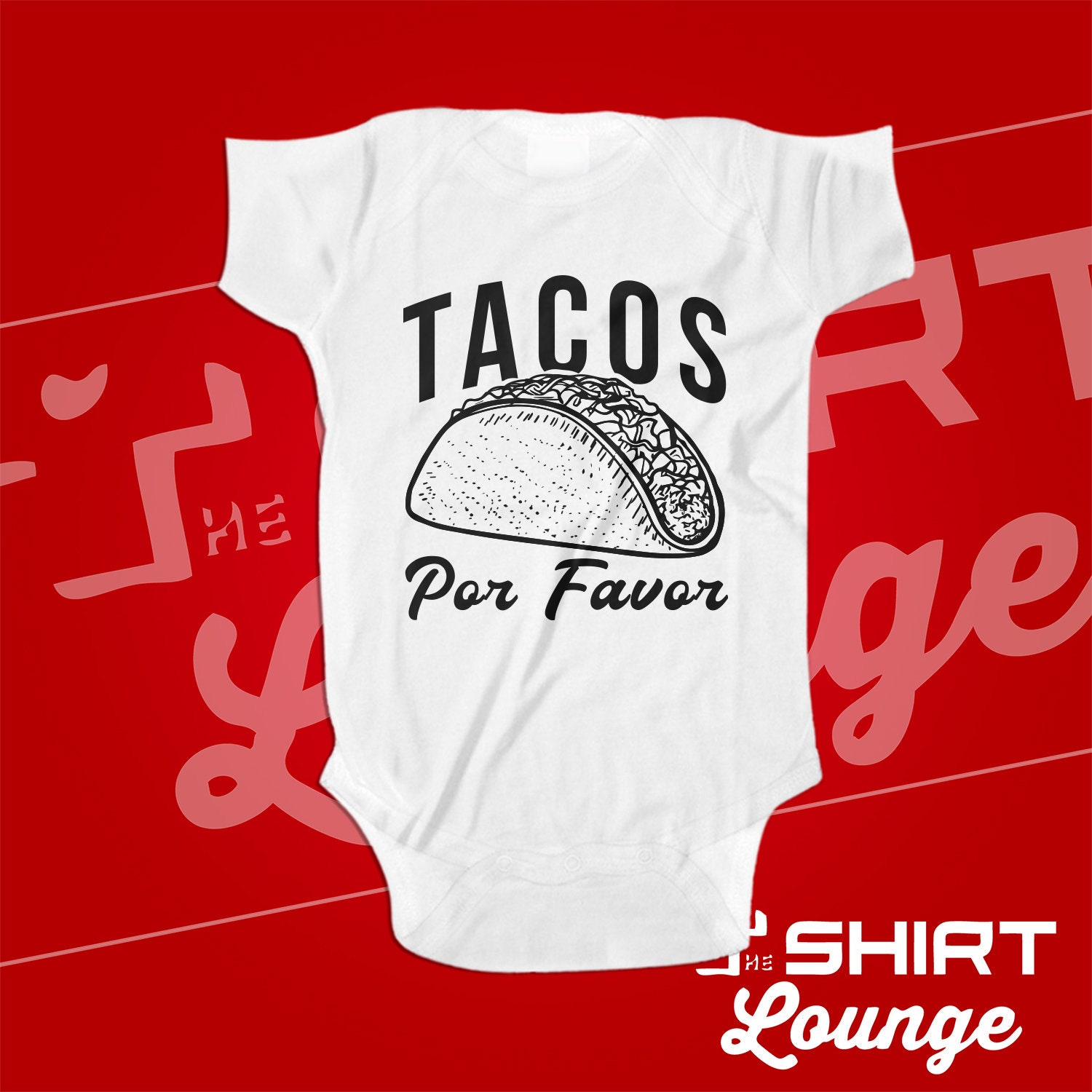 Tacos Por Favor Baby Bodysuit One Piece Infant Romper Cinco De Mayo ...
