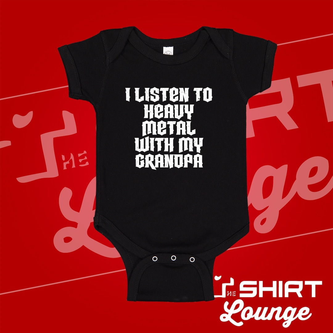 Heavy Metal Grandpa Baby Bodysuit - Metalhead Grandkid Gift - Etsy