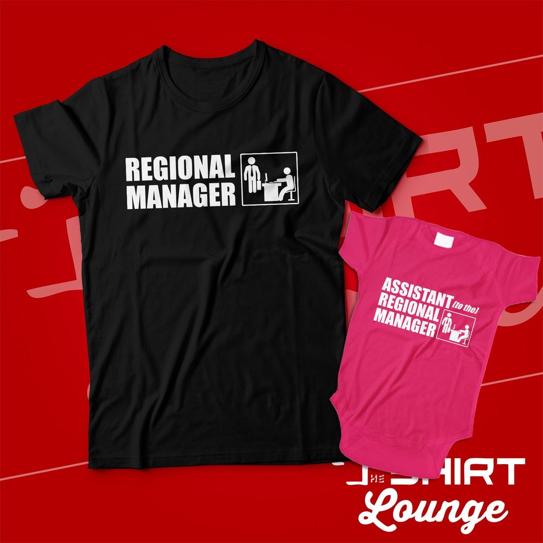 Matching Regional Manager & Assistant Shirts: Father's Day Office Humor ...