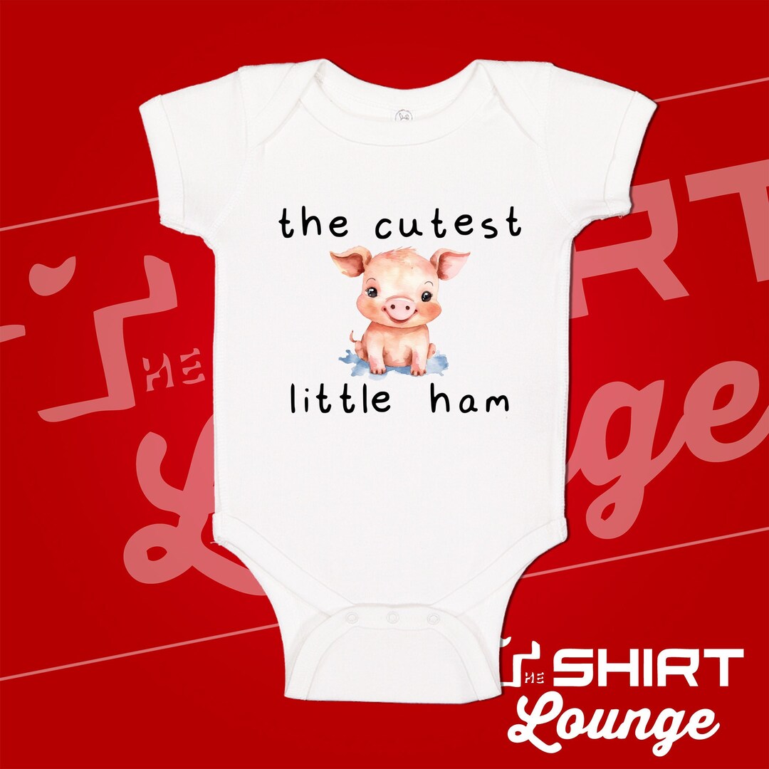 Cutest Little Ham Baby Bodysuit: Piggy Toddler T-shirt - Etsy