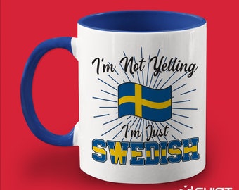 Sweden Coffee Mugs Swedish Mug Swedish Gifts Swedish - Etsy
