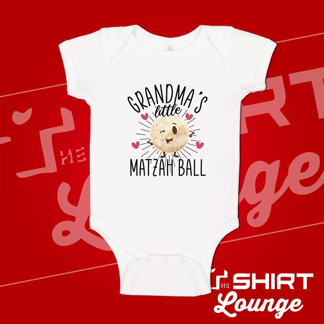 Grandma's Little Matzah Ball Baby Bodysuit One Piece Toddler Shirt ...