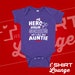 My Hero Wears Scrubs and I Call Her Auntie Cute Baby Bodysuit/toddler T ...