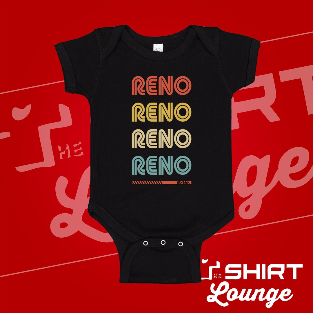 Reno Baby One Piece, Retro Plano Toddler Shirt, Reno Baby Gift, Nevada ...