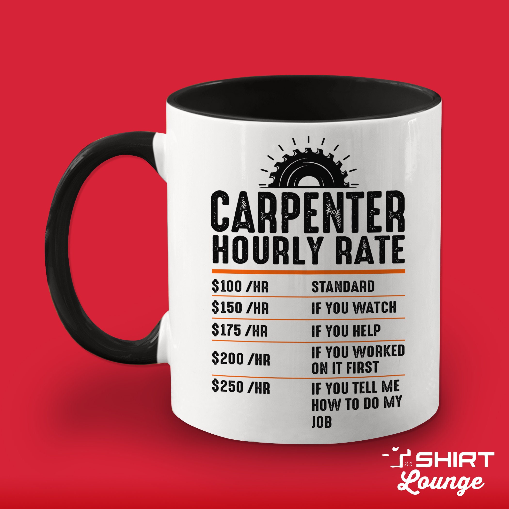 Carpenter Rate Mug - Etsy