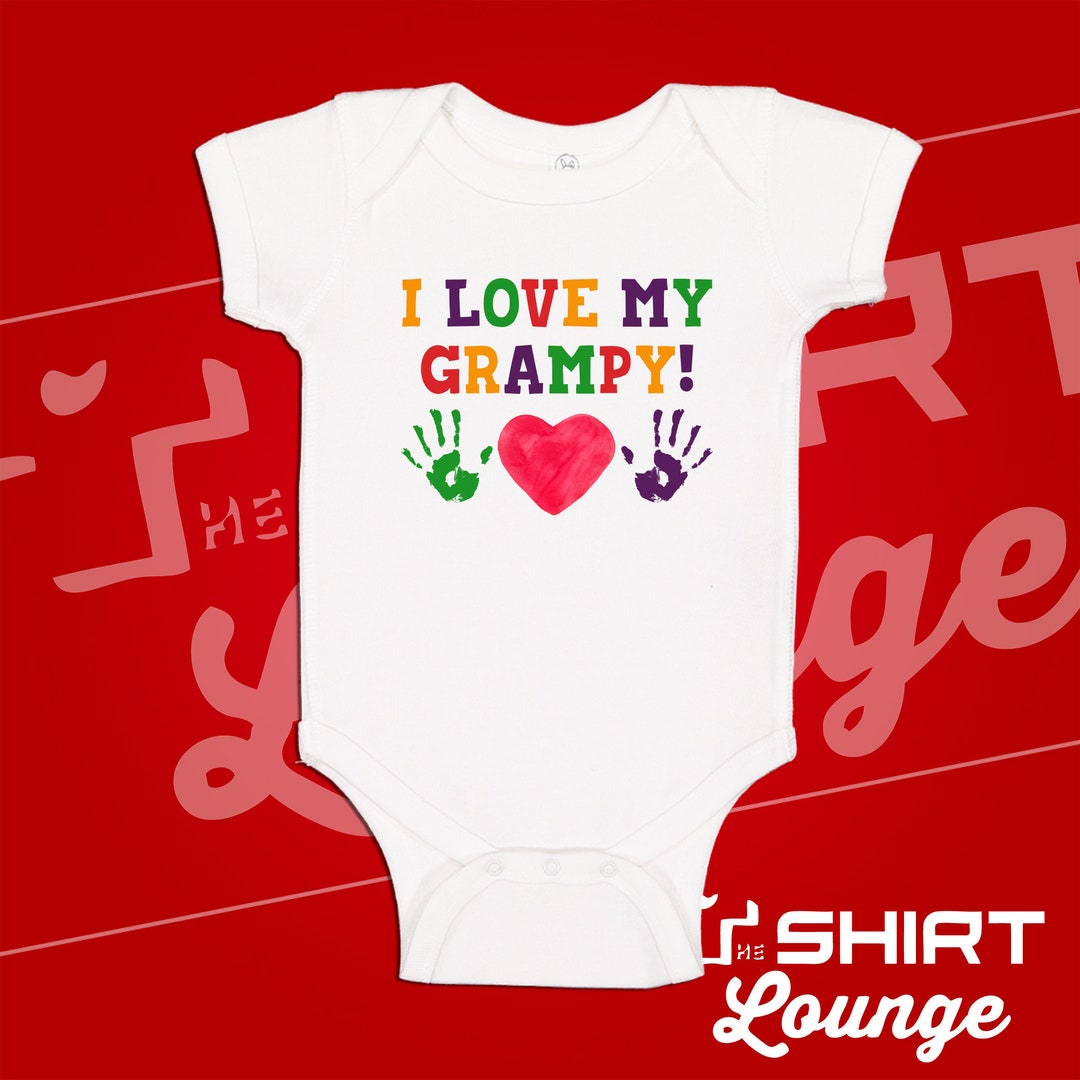 I Love My Grampy Baby Bodysuit, Grampy Baby Clothes, Boy Girl Clothing ...