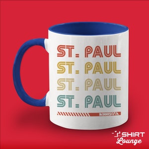 St. Paul Mug Gift, Retro Minnesota Coffee Cup, Vintage St. Paul ...