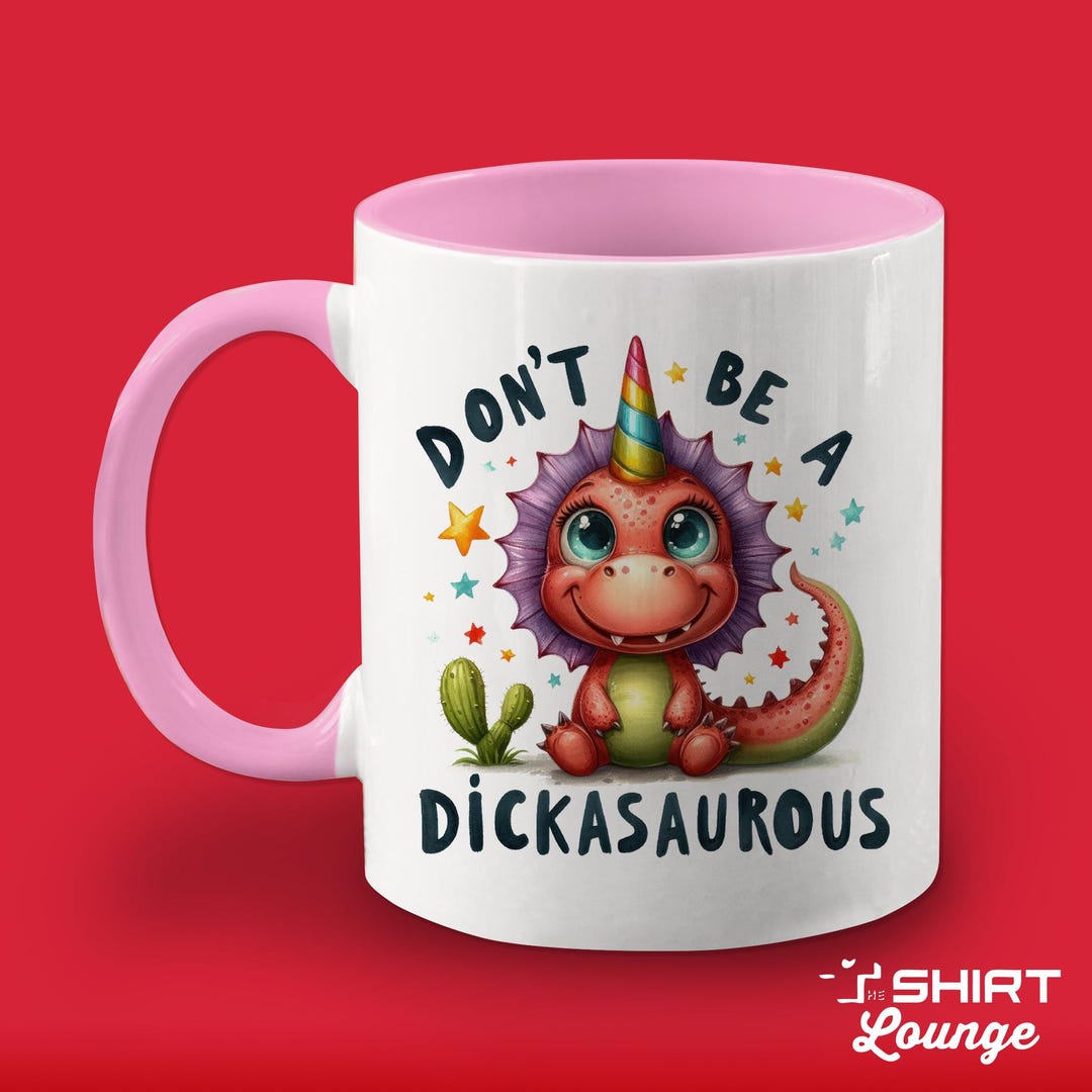 Dickasaurous Coffee Mug: Sarcastic Dinosaur Gift - Etsy