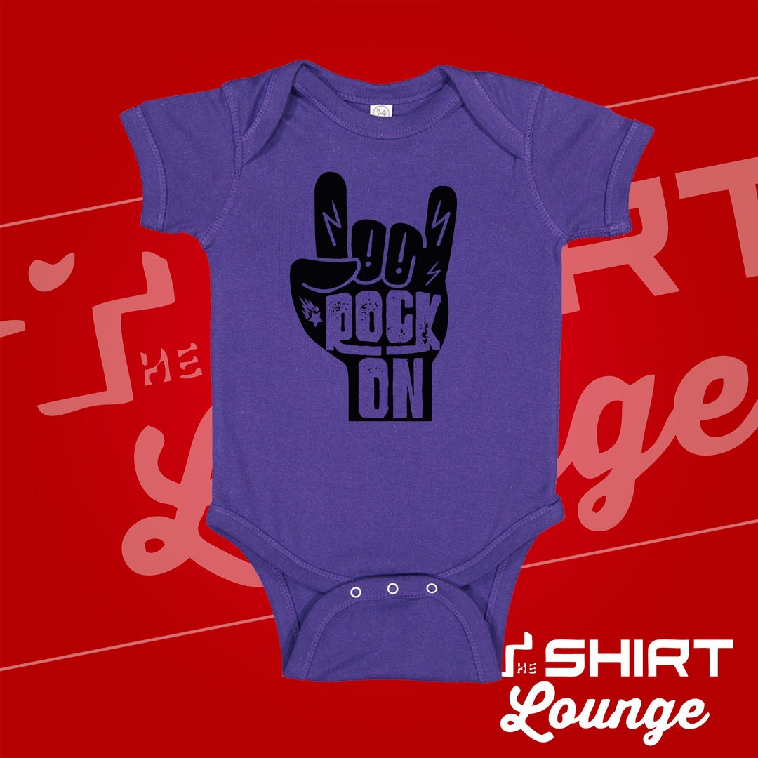 Rock on Baby Bodysuit, Rock and Roll Birthday, Musician Gift - Etsy