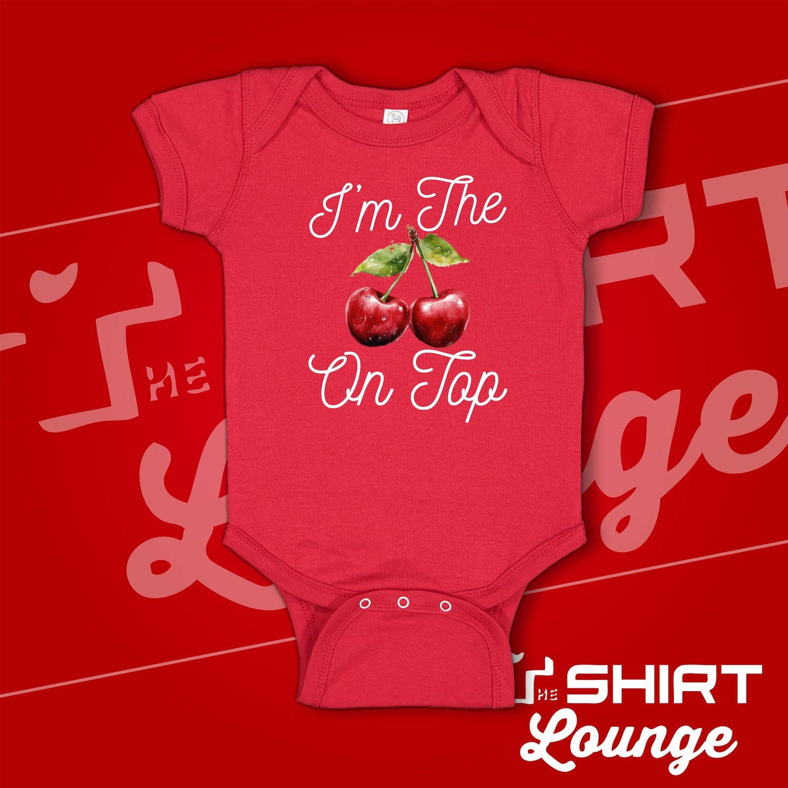 I'm the Cherry on Top Baby Bodysuit Toddler T-shirt, Cute Cherry Baby ...
