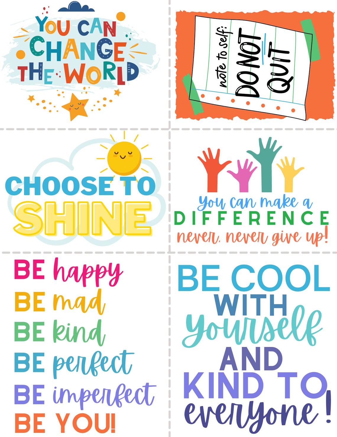 LUNCHBOX NOTES PRINTABLE, Back to School, Kids Back to School, School ...