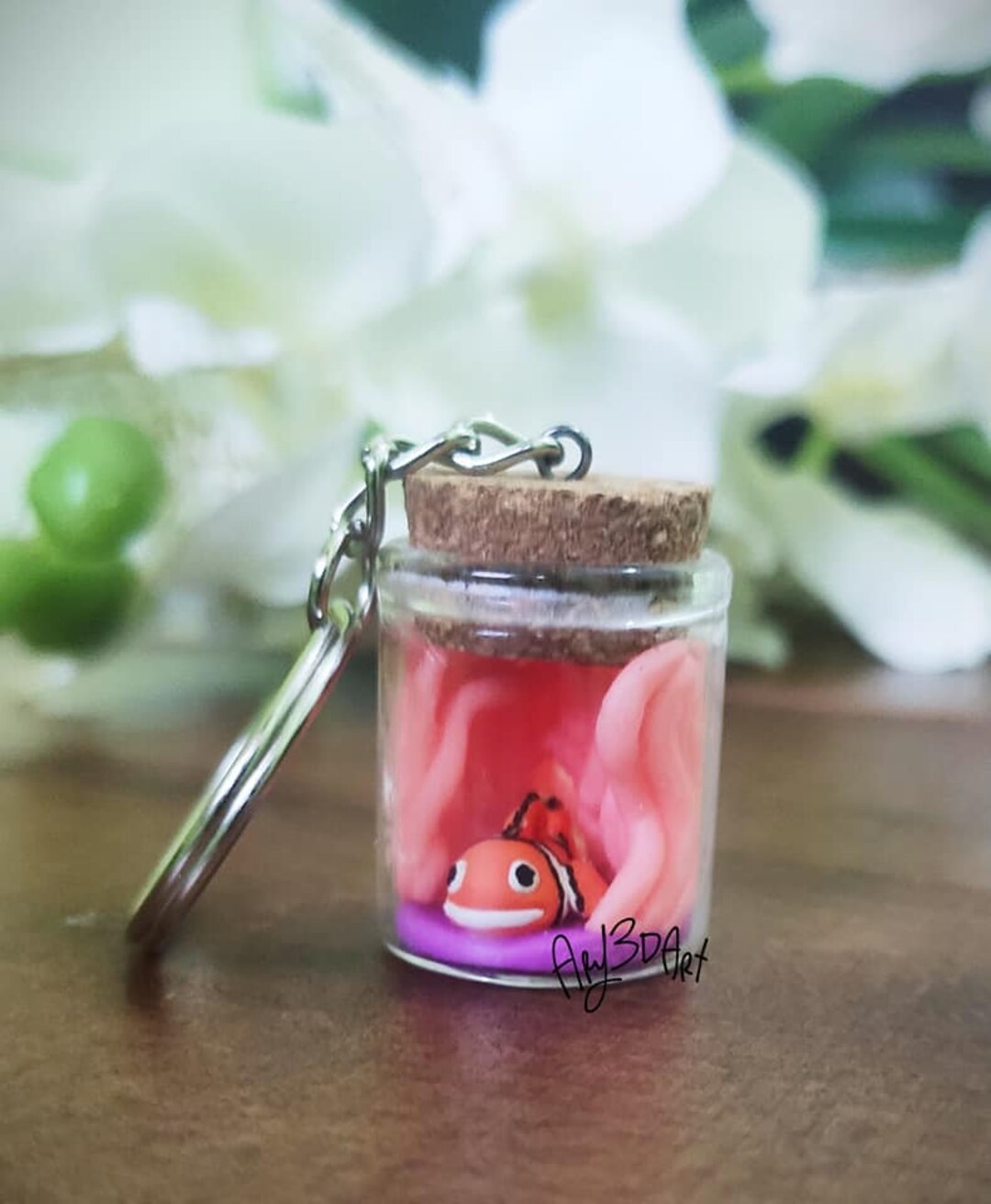 Finding Nemo Polymer Clay Key Chain, Necklace or Magnet. - Etsy