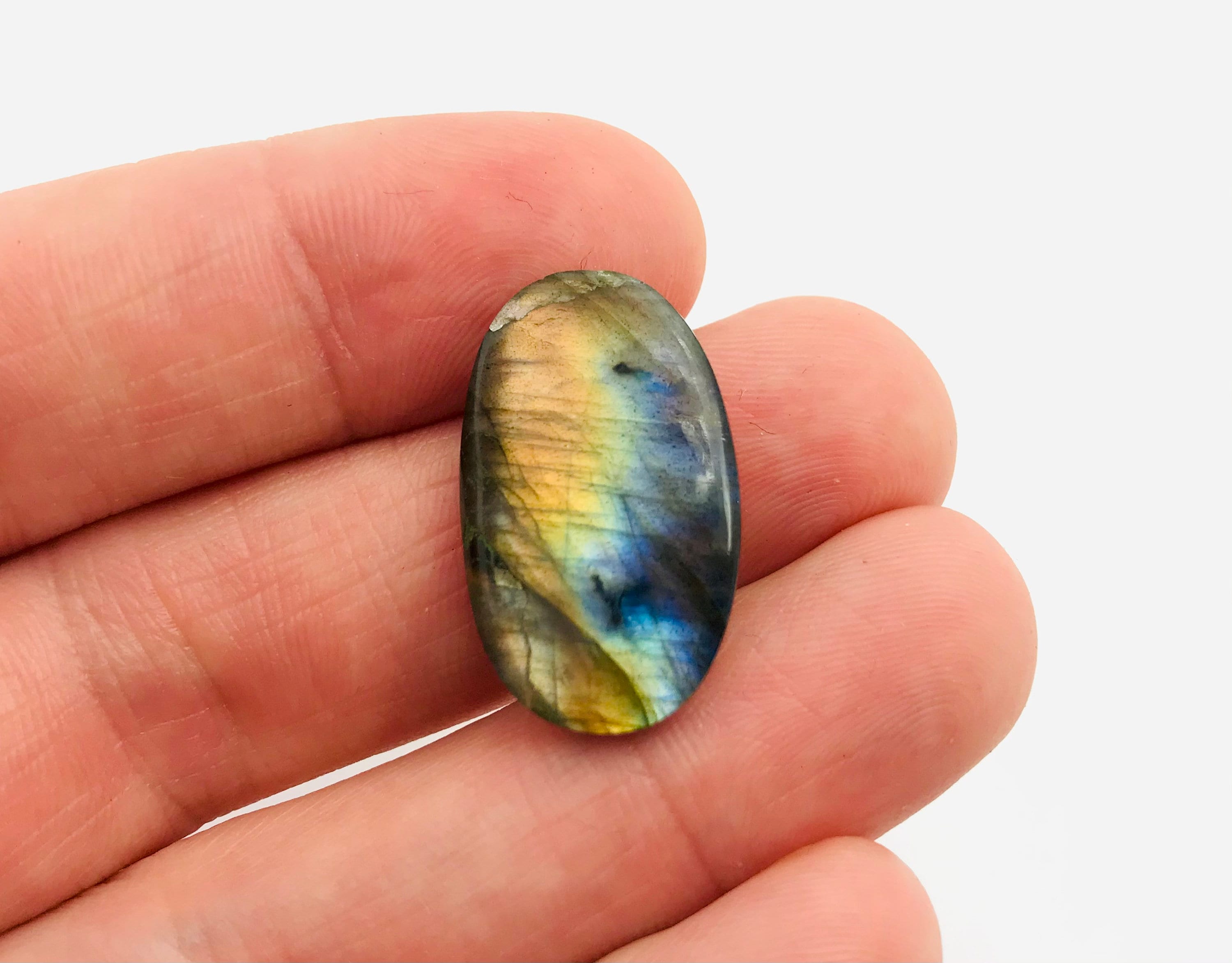 Orange Labradorite Labradorite cabochon striped labradorite | Etsy