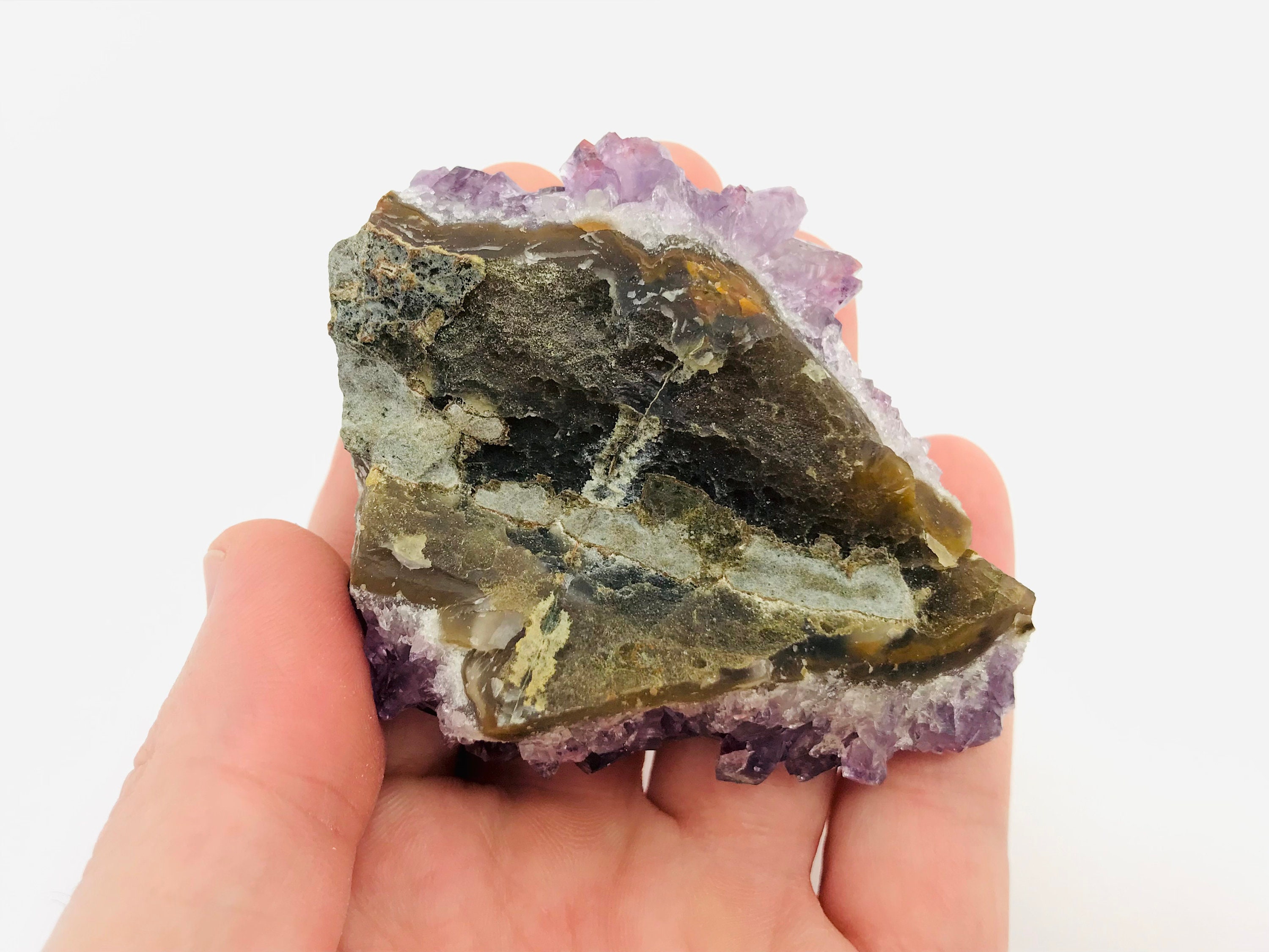 Améthyste druse améthyste géode améthyste cabinet de | Etsy