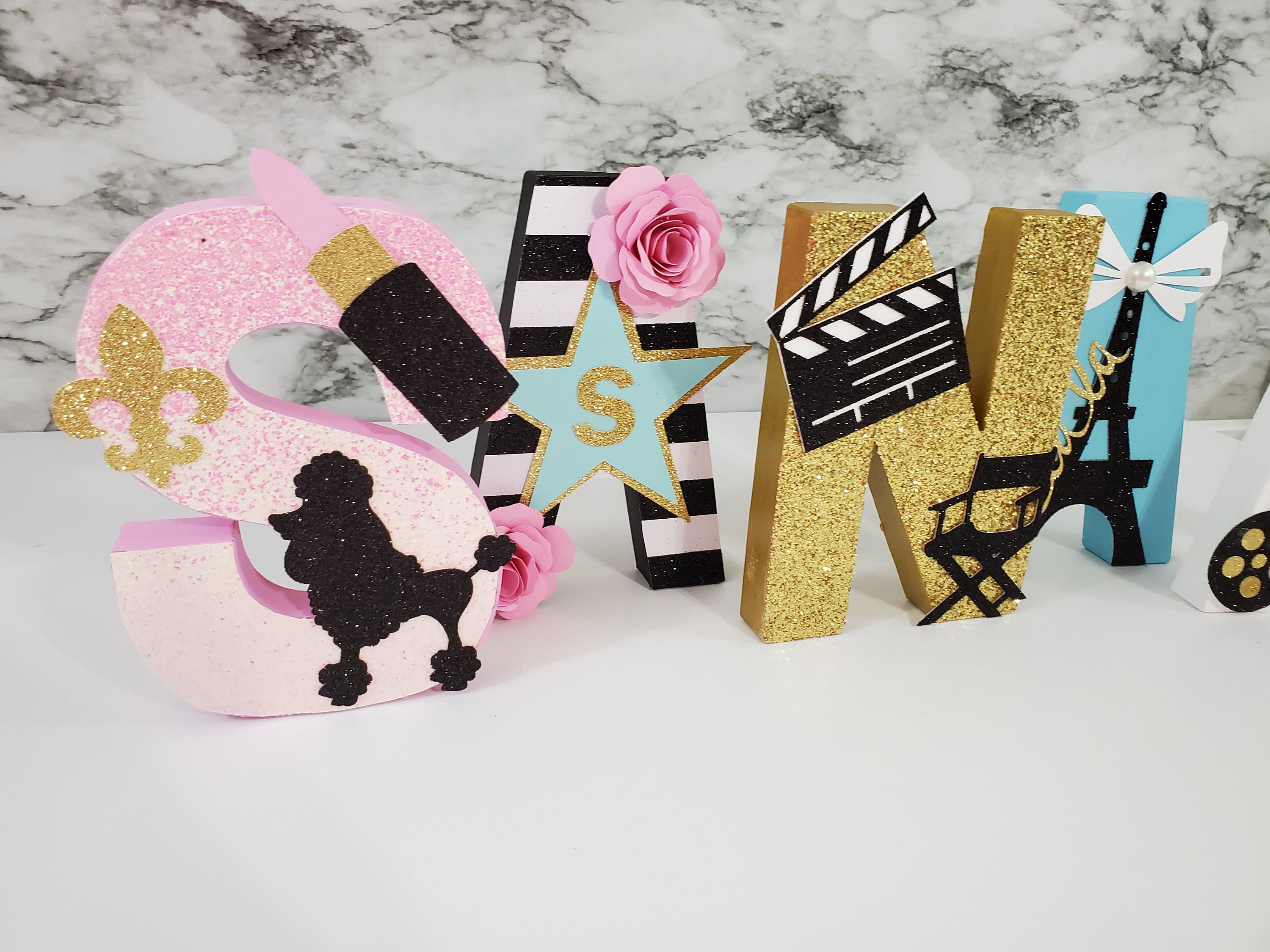 Hollywood Star Letters Hollywood Party Decor Movie Star | Etsy