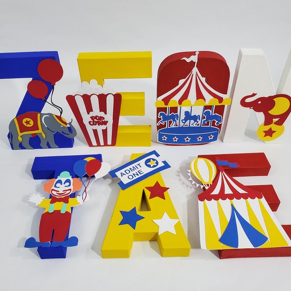 Carnival Letters - Etsy