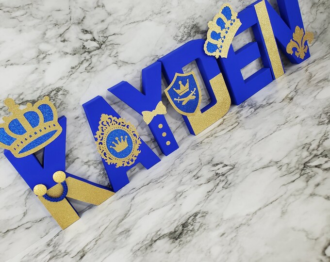 Royal Baby Letters Royal Prince Babyshower It's a Boy - Etsy