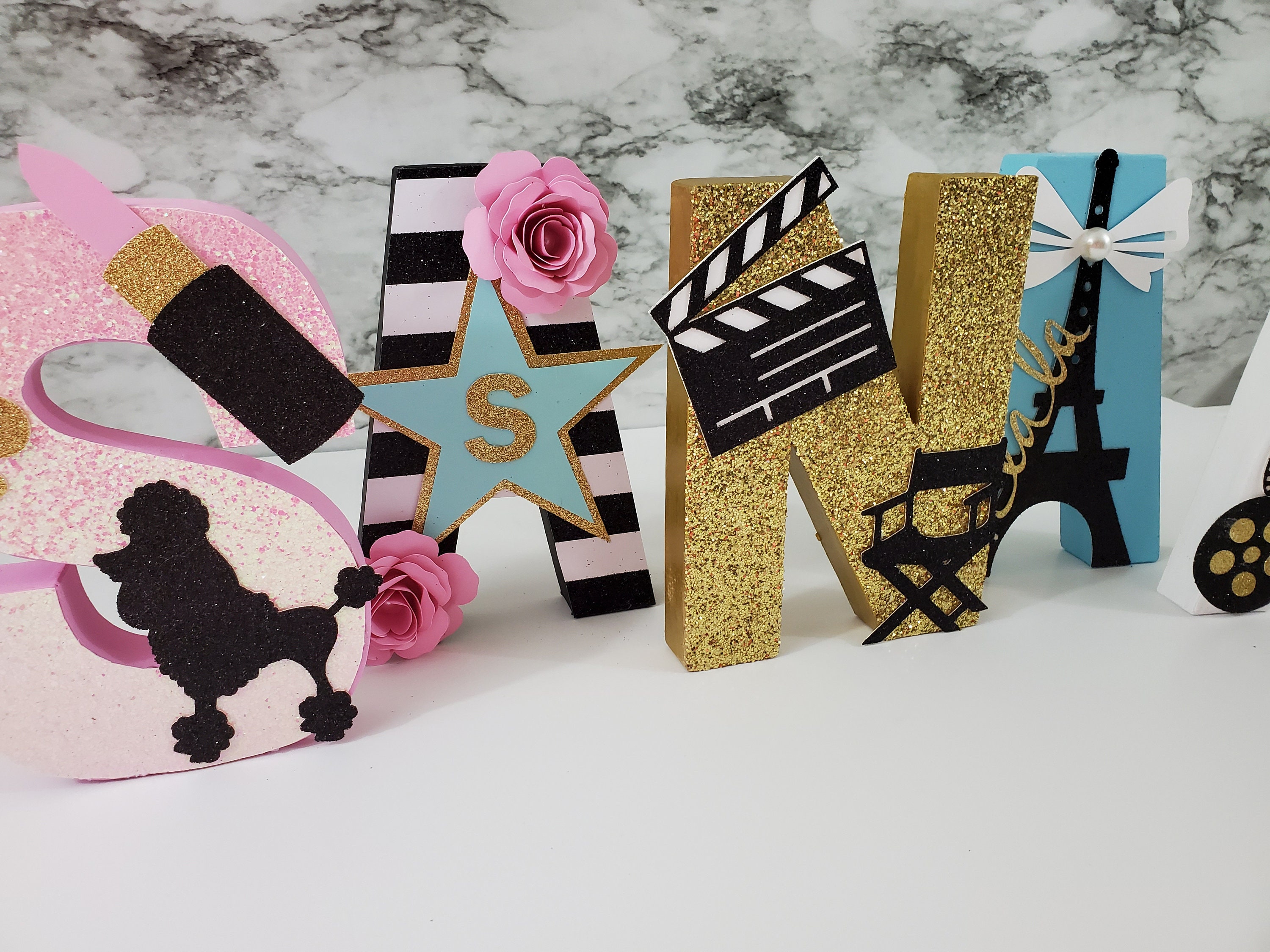 Hollywood Star Letters Hollywood Party Decor Movie Star - Etsy
