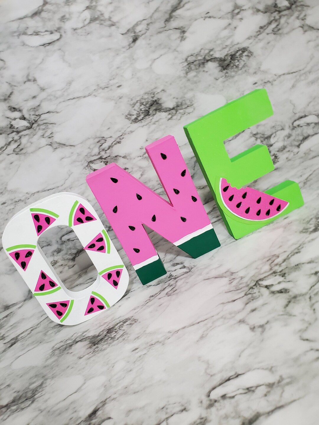 Watermelon Letters Sweet One Letters Watermelon Birthday - Etsy