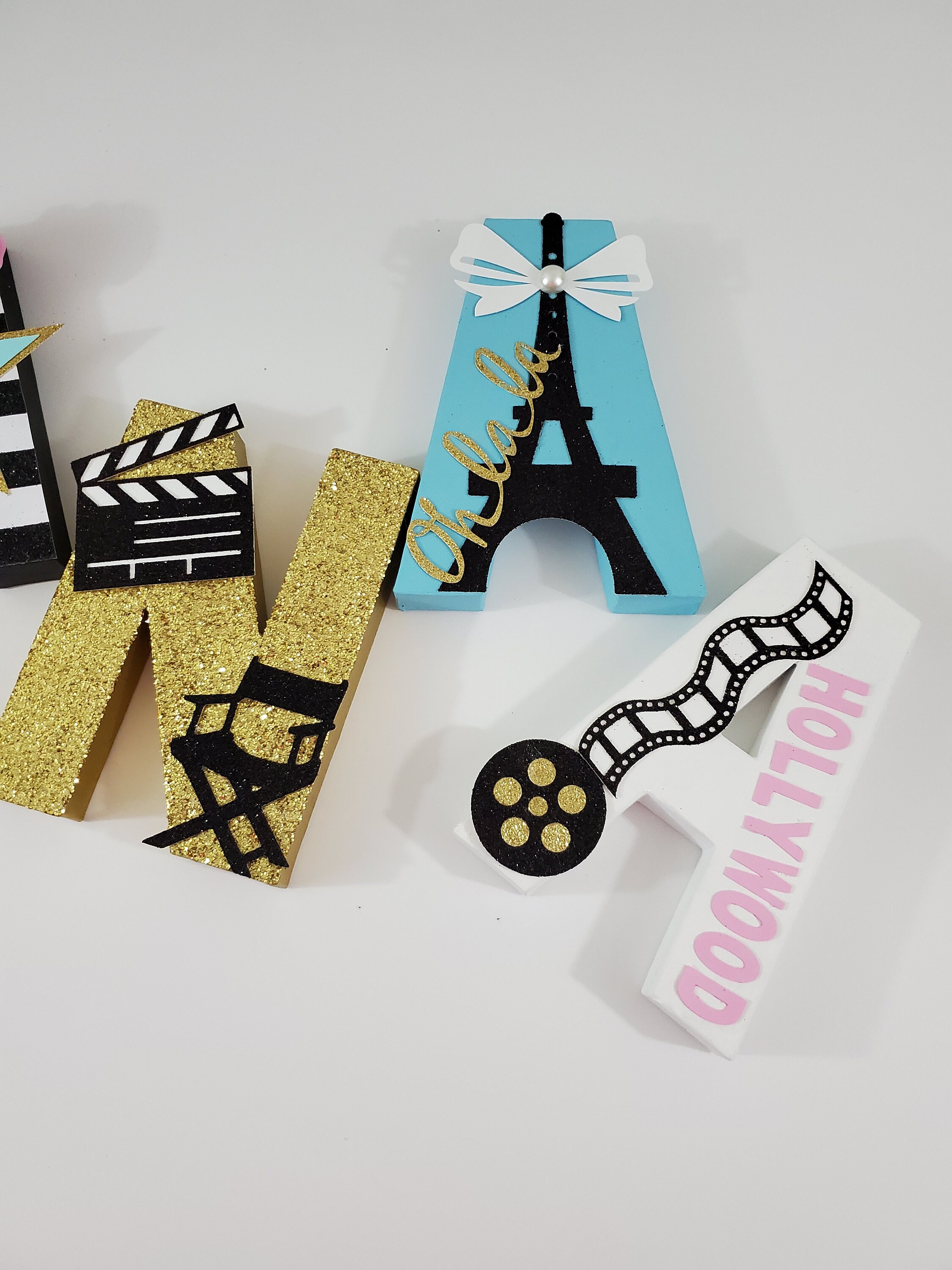 Hollywood Star Letters Hollywood Party Decor Movie Star | Etsy