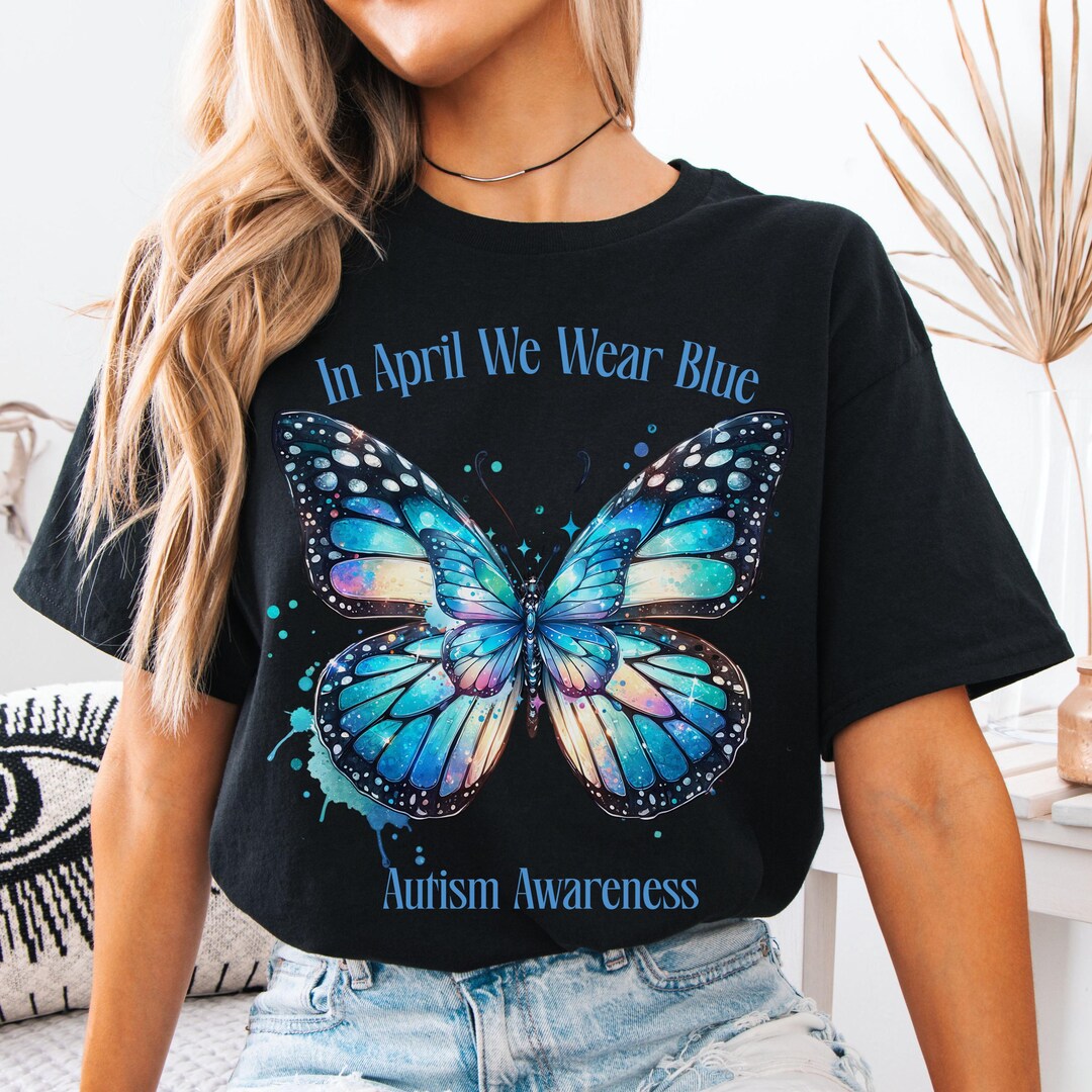 Austim Awareness Butterfly, Autism Png, Neurodiversity Printable ...