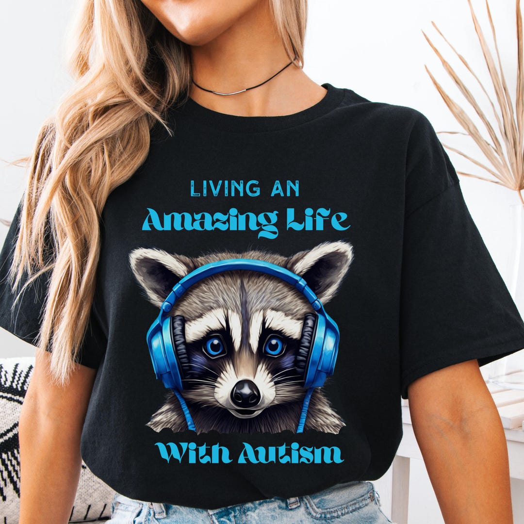 Autism Awareness Png, Autistic Raccoon PNG, Special Ed Kids Design ...