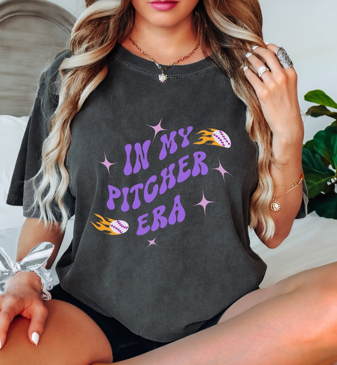 In My Pitcher Era Softball T Shirt, Pitcher Softball Shirts, Softball ...