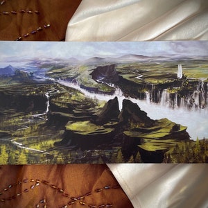 ANDUIN RIVER Painting: Tolkien’s Middle Earth Inspired Fine Art Print ...