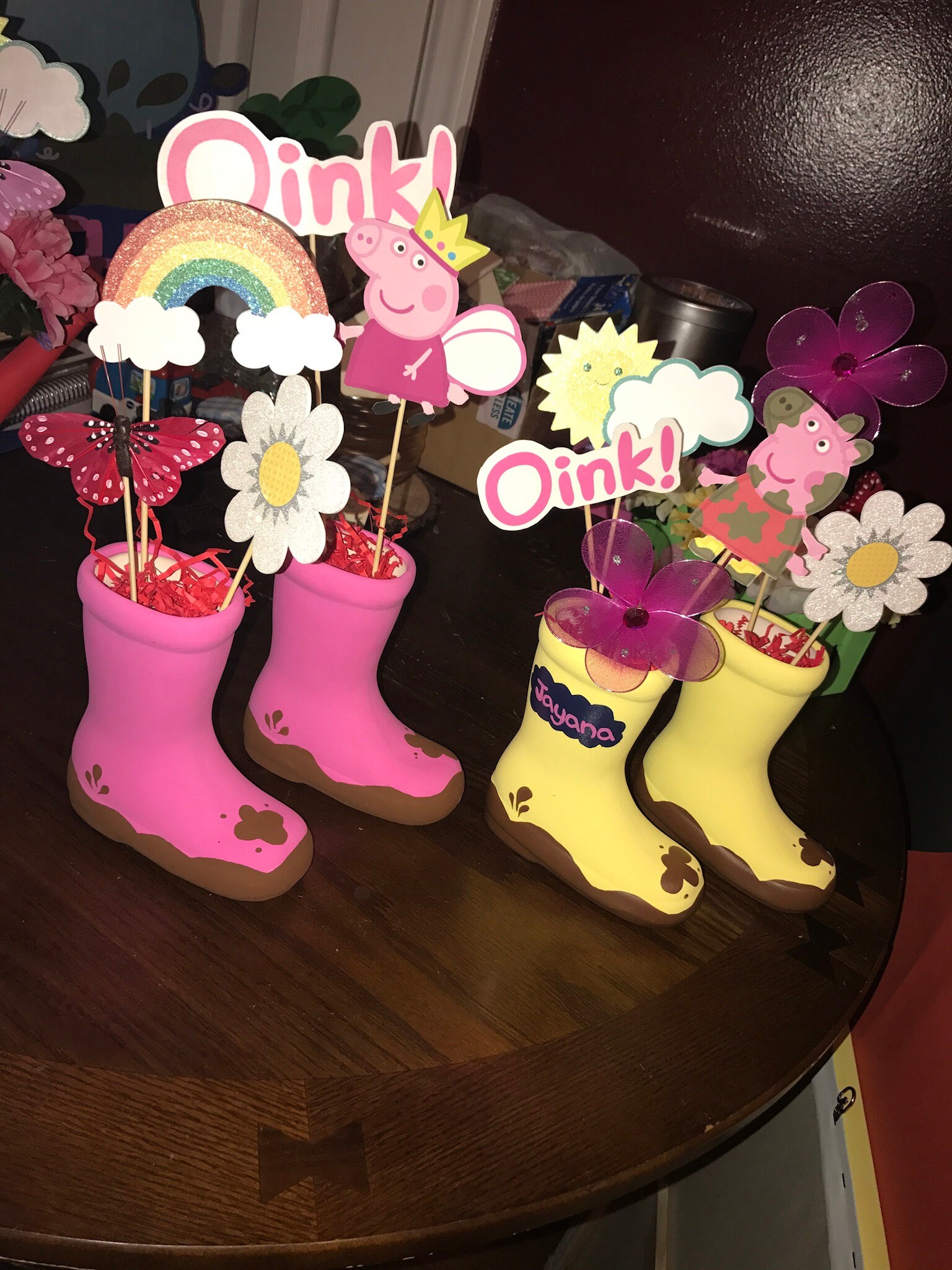 Ceramic Peppa Pig Rain Boot - Etsy