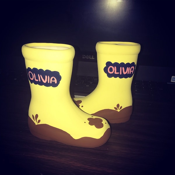 Peppa Pig Rain Boots - Etsy