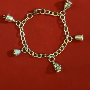 Silver Bell Chain Bracelet Bell Collector Charm Bracelet - Etsy