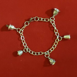 Silver Bell Chain Bracelet Bell Collector Charm Bracelet - Etsy
