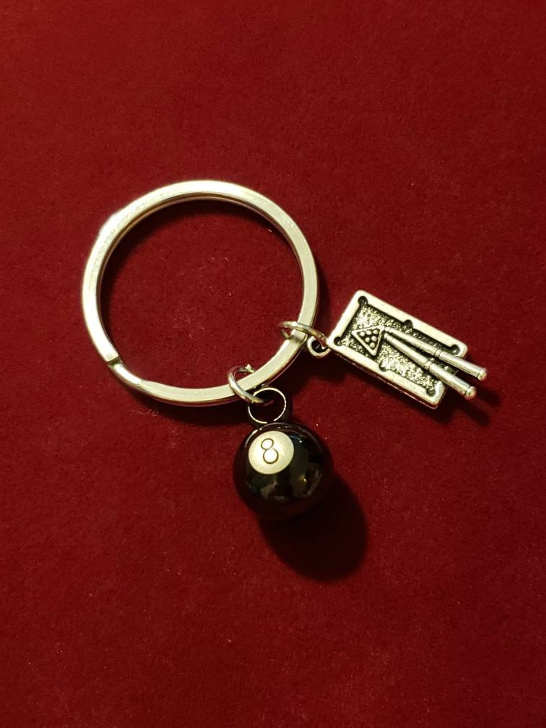 Silver 8 Ball Urn Keychain Urn Keychain Ashes Memorial - Etsy