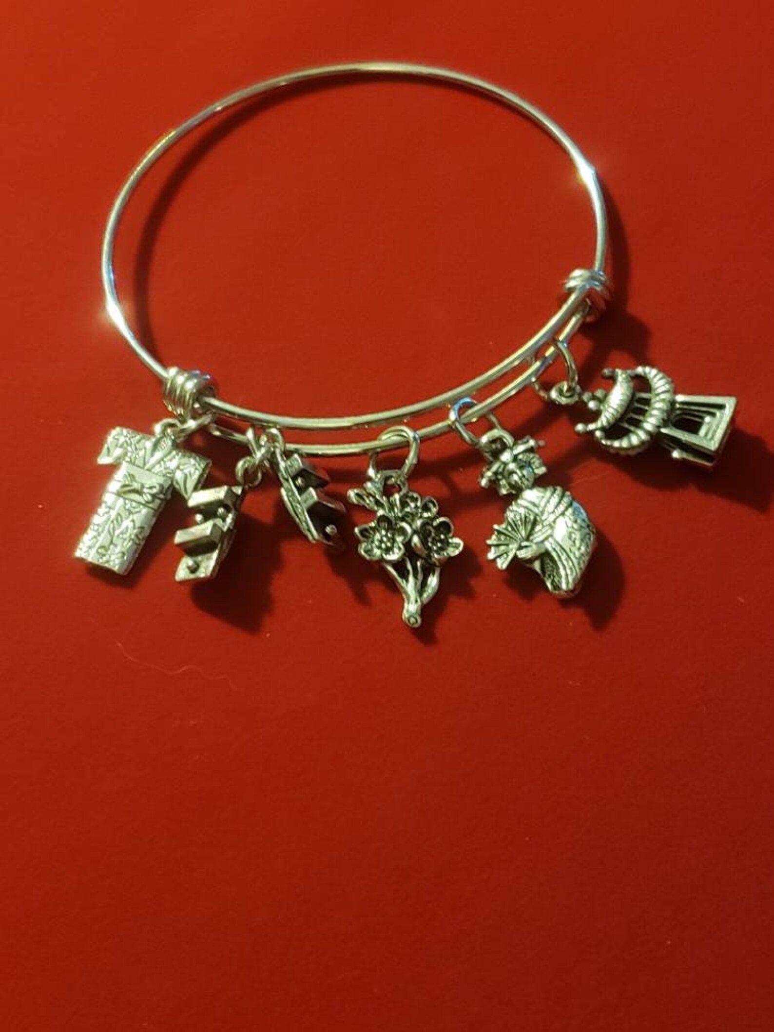 Silver Japanese Charm Bracelet Japan Bangle Bracelet - Etsy