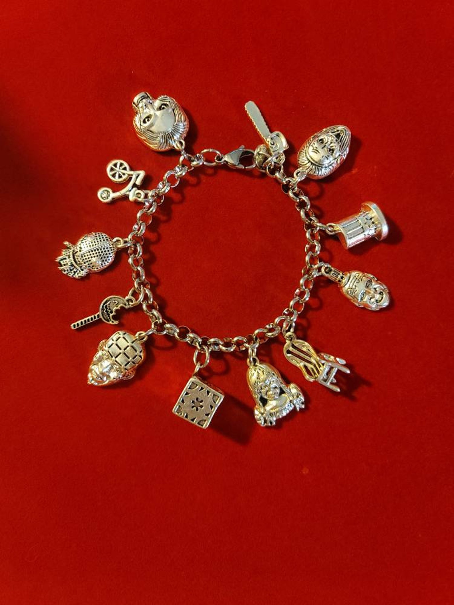 Silver Horror Movie Chain Bracelet Gift Freddie Kruger - Etsy