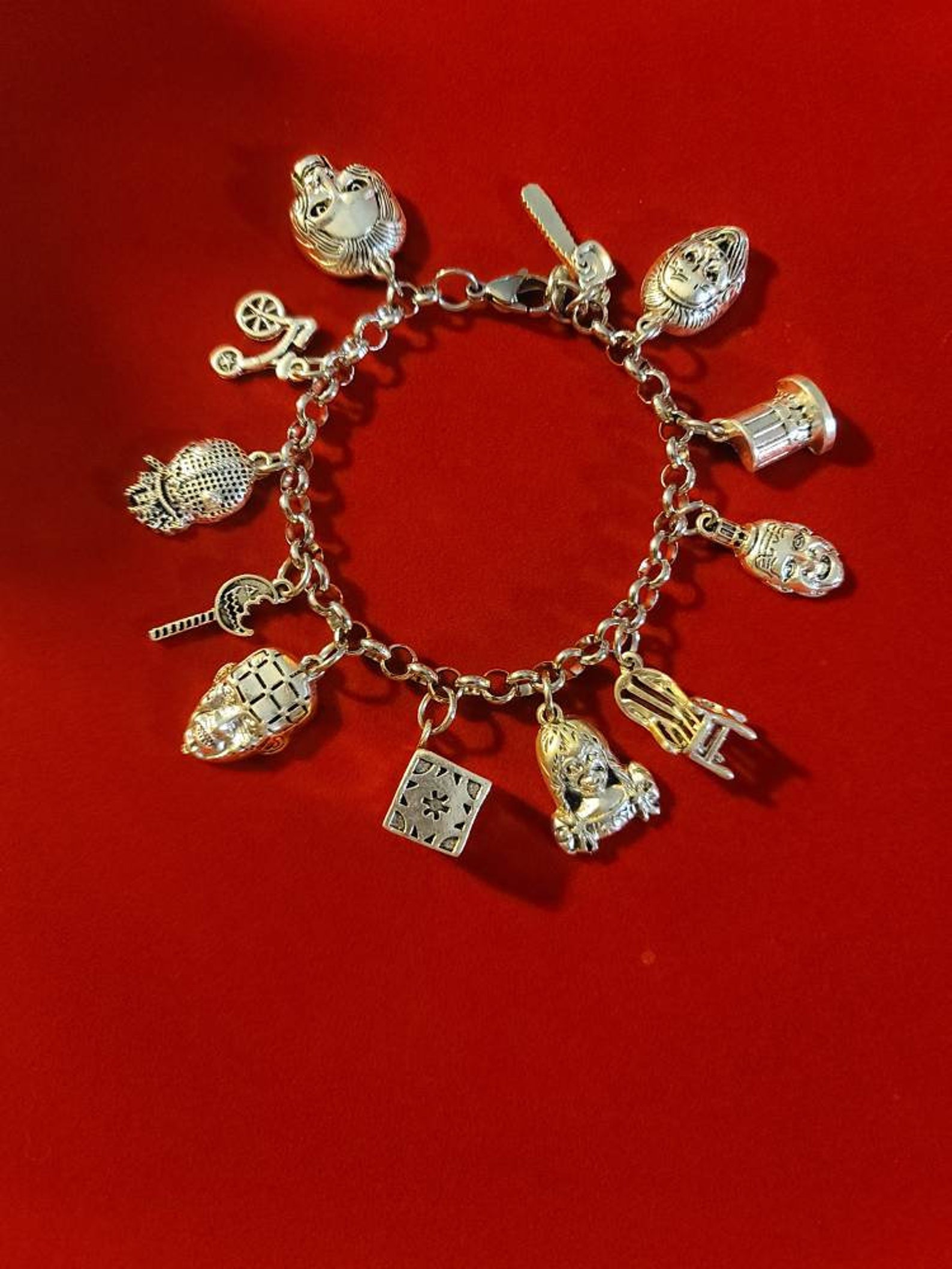 Silver Horror Movie Chain Bracelet Gift Freddie Kruger | Etsy